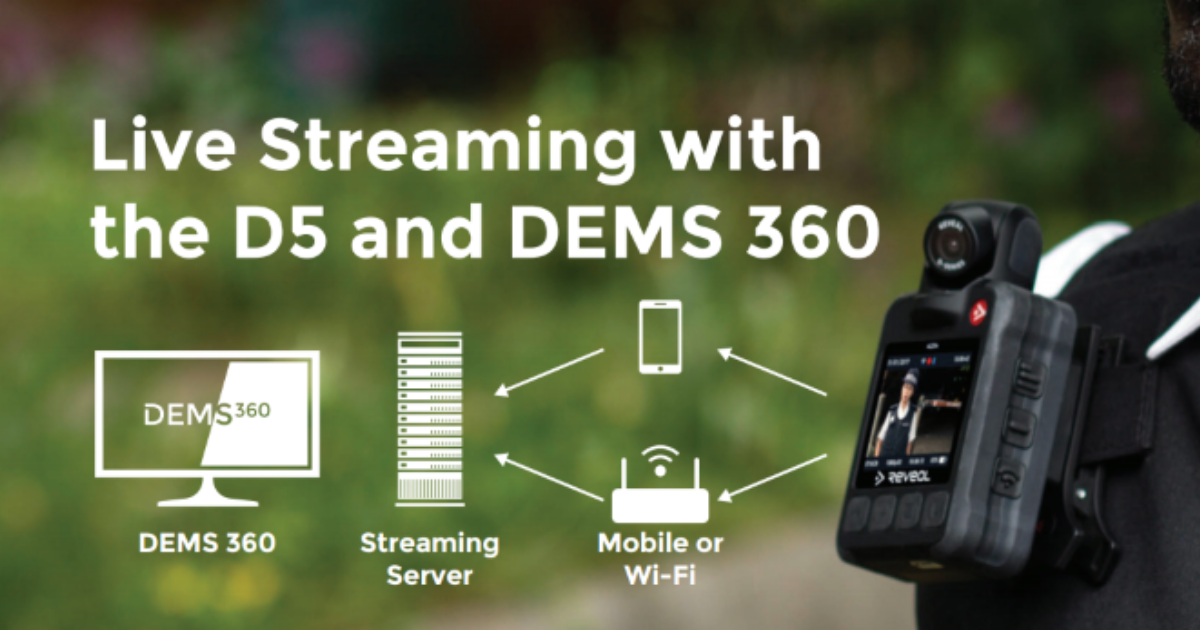 D5 Body Camera With Live Streaming - Reveal